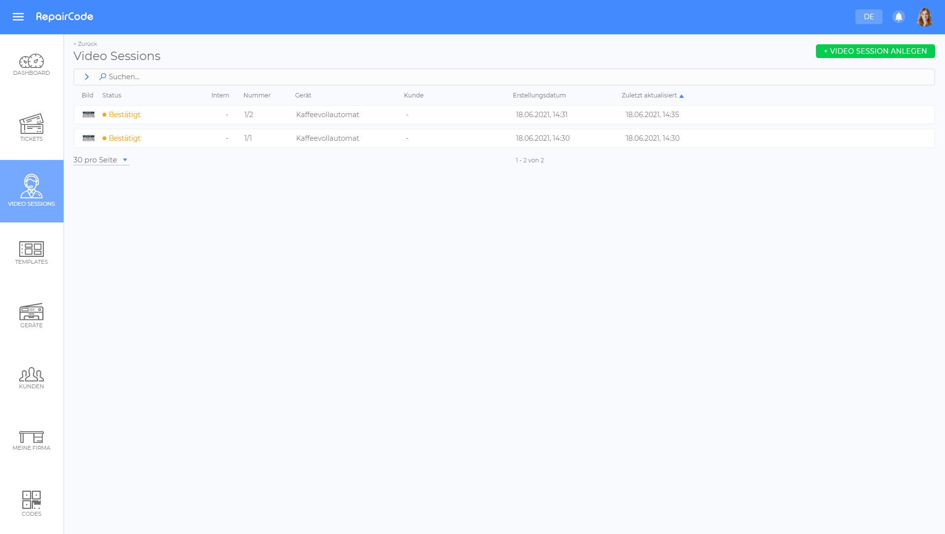 Der Aufbau des Backoffice - sqanit Knowledge center